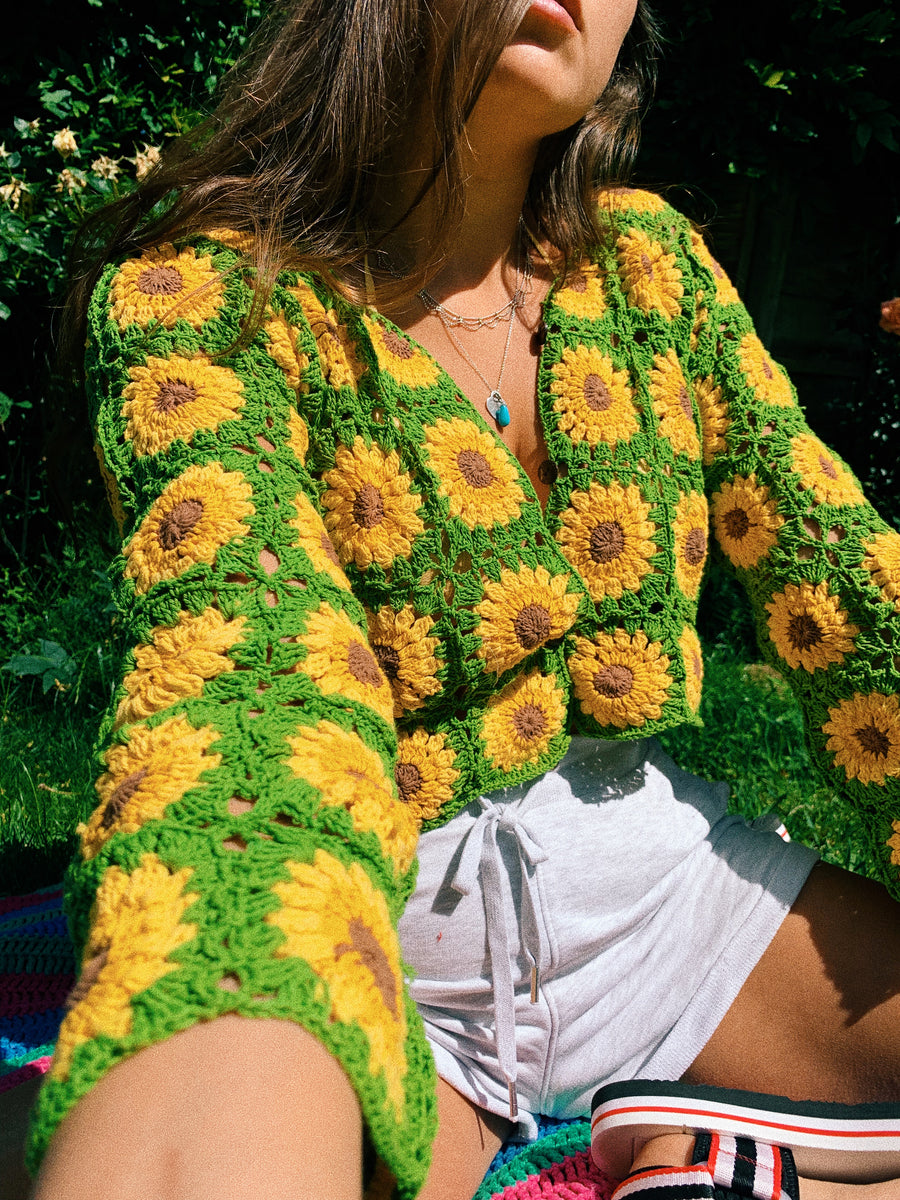 Sundance Kid Sunflower Cardigan – Wild Orange Tree