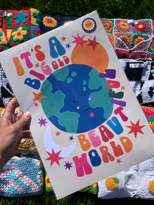 Big Beautiful World A3 Art Print / Poster – Wild Orange Tree